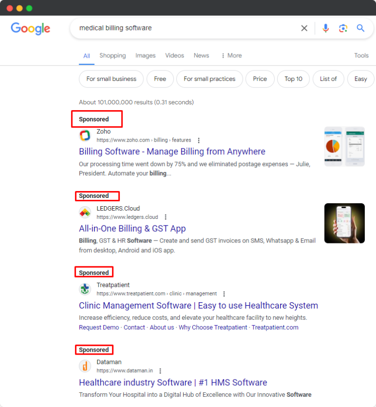 PPC For Medical Billing System - Medical Billing Ads Services